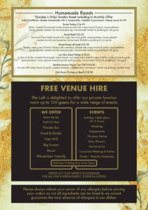 A la Carte Menu – A la Turka